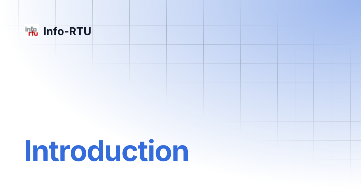 Introduction | Guide de l'usager d'Info-RTU Web | Info-RTU